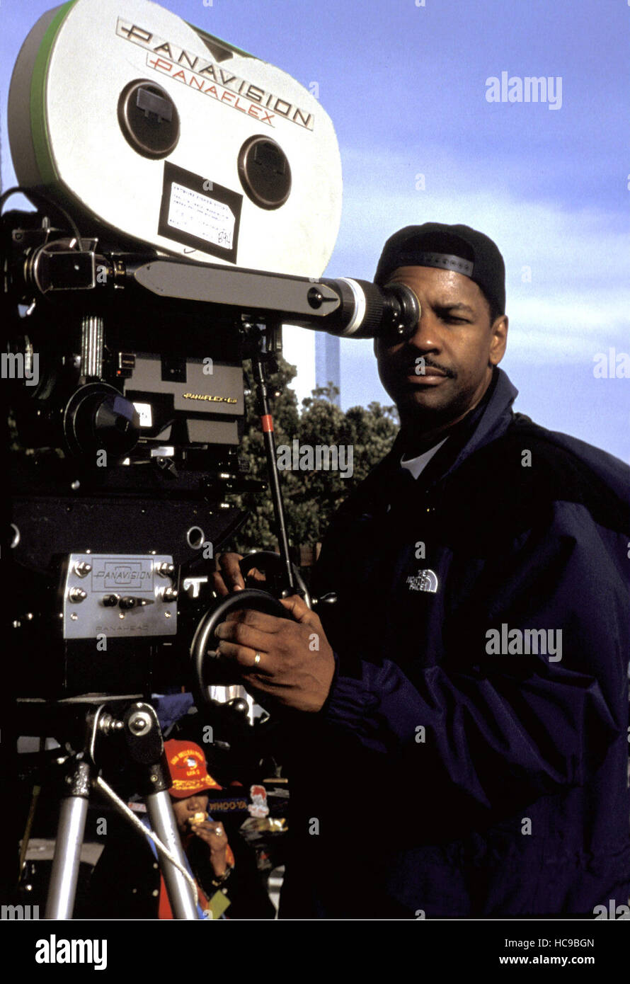 ANTWONE FISHER, Director Denzel Washington on the set, 2002, TM ...