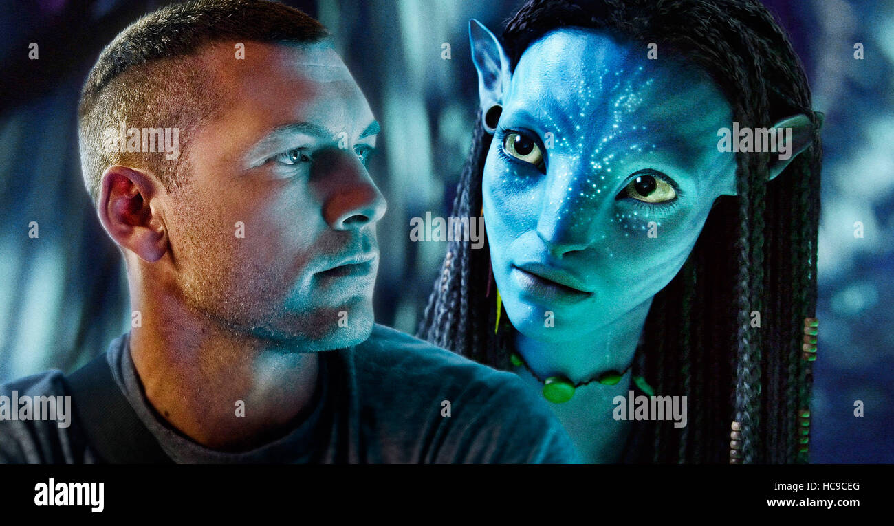 AVATAR, from left: Sam Worthington, Zoe Saldana, 2009. TM & Copyright ...