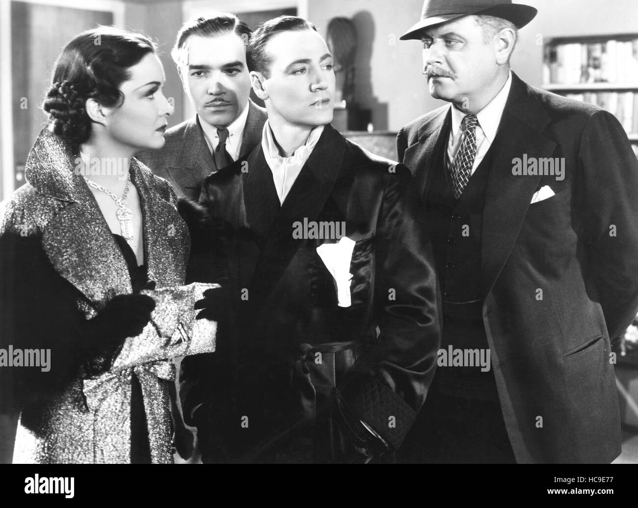 TWO IN THE DARK, from left: Gail Patrick, Walter Abel, Leslie Fenton ...