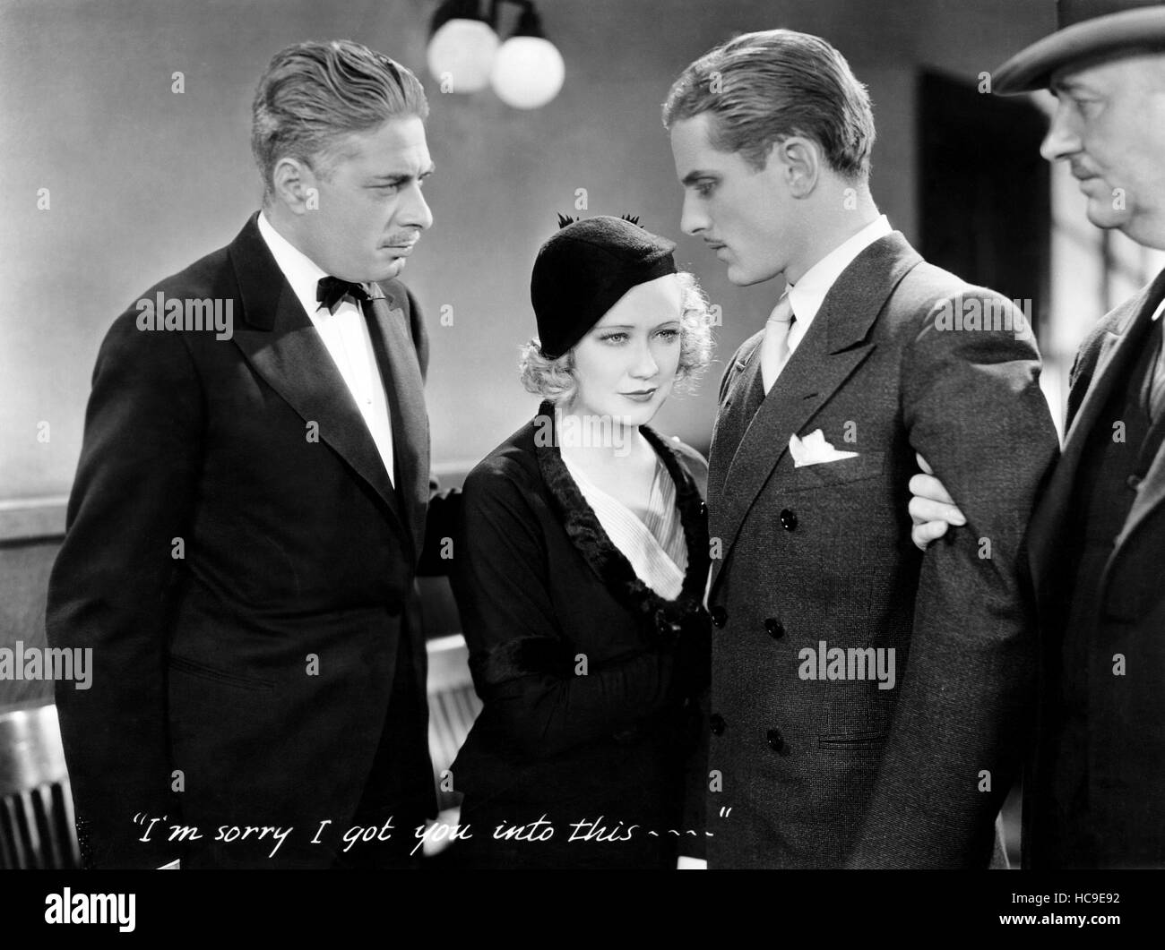 TWO KINDS OF WOMEN, from left, Irving Pichel, Miriam Hopkins, Phillips Holmes, 1932 Stock Photo ...