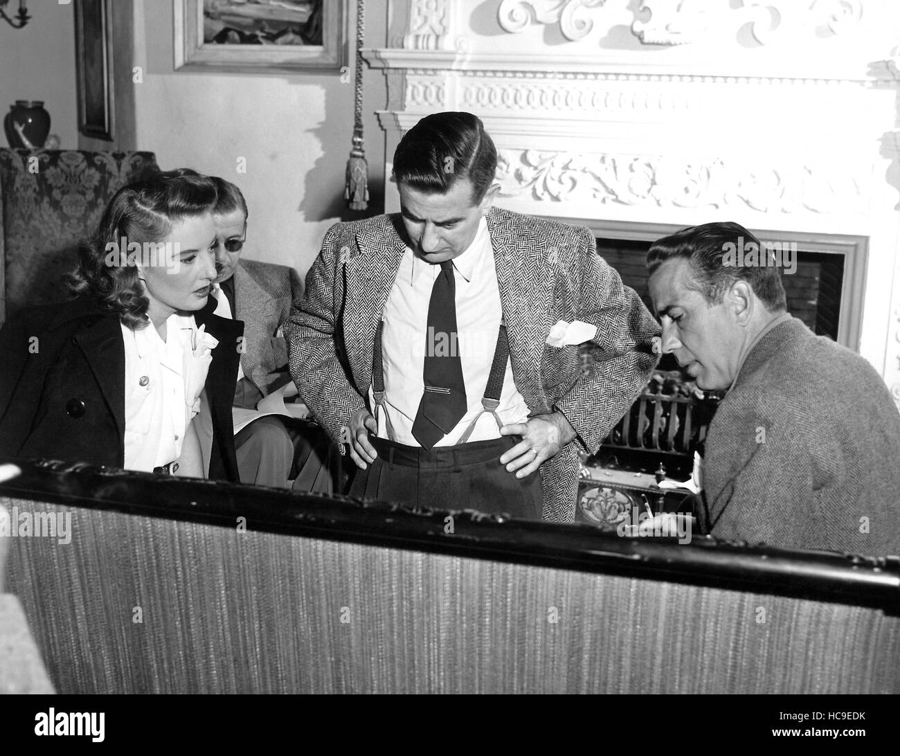 THE TWO MRS. CARROLLS, Barbara Stanwyck, producer Mark Hellinger ...