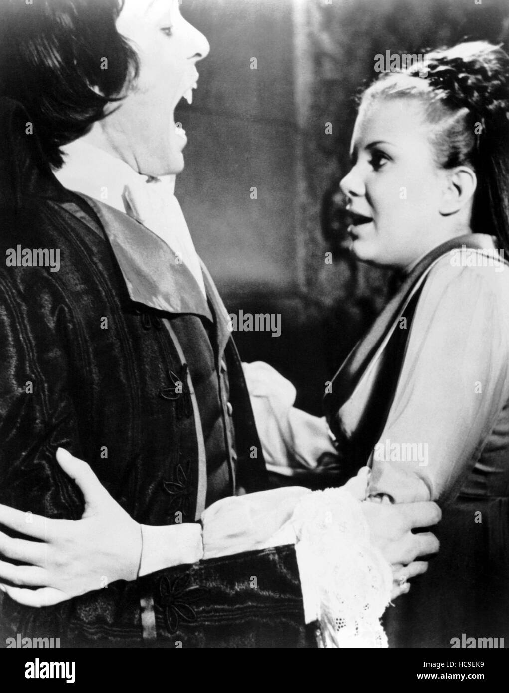 TWINS OF EVIL, (aka TWINS OF DRACULA), from left. Damien Thomas, Mary ...