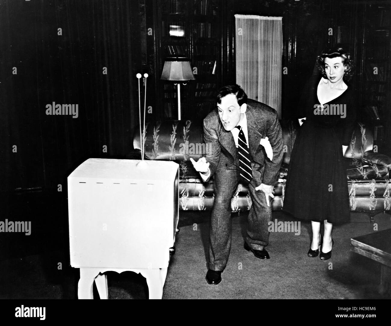 THE TWONKY, from left: Hans Conried, Gloria Blondell, 1953 Stock Photo ...