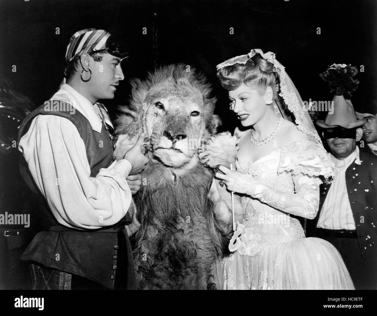 TWO SMART PEOPLE, John Hodiak, Lucille Ball, on set, 1946 Stock Photo ...