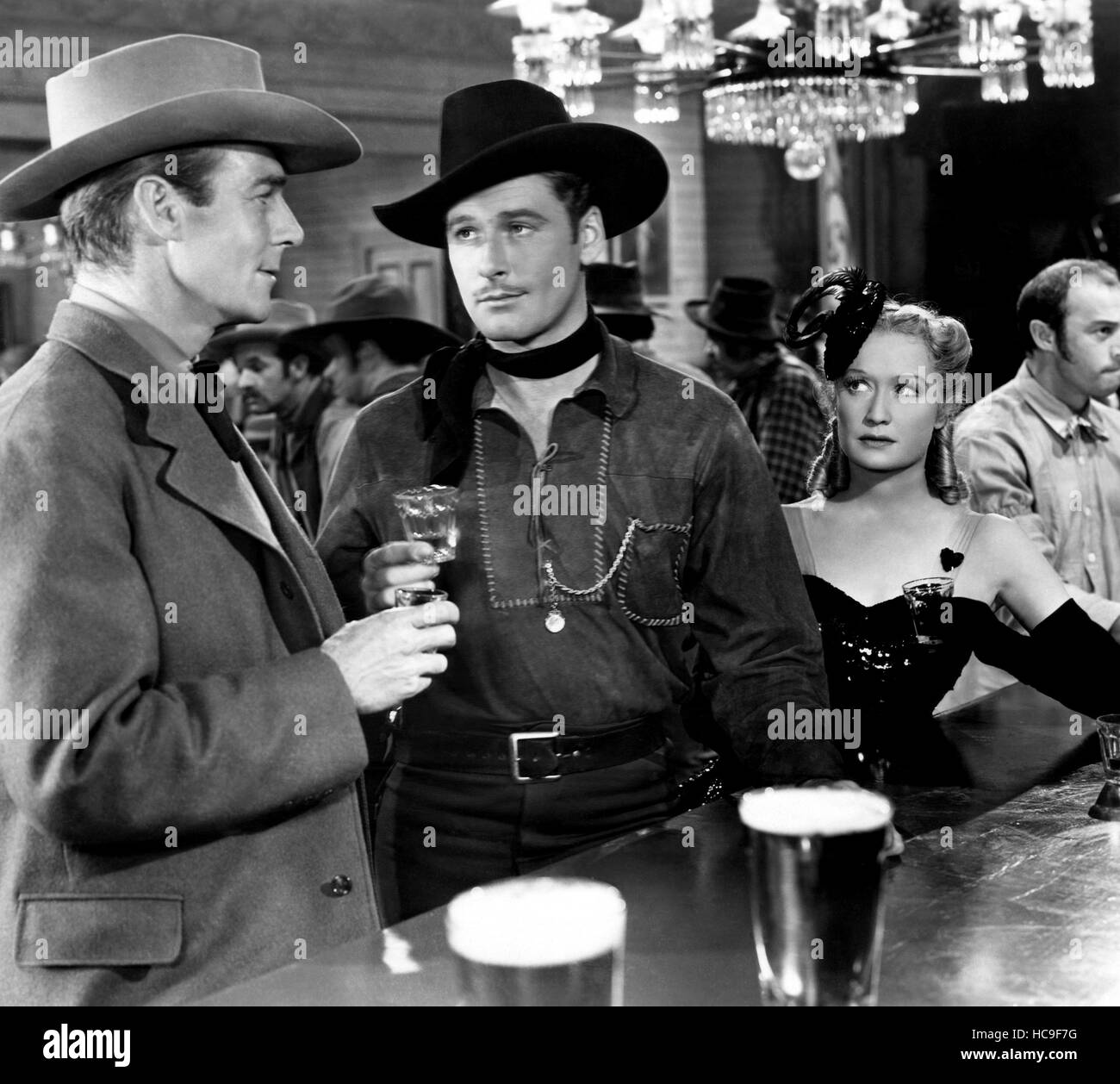 VIRGINIA CITY, Randolph Scott, Errol Flynn, Miriam Hopkins, 1940 Stock ...