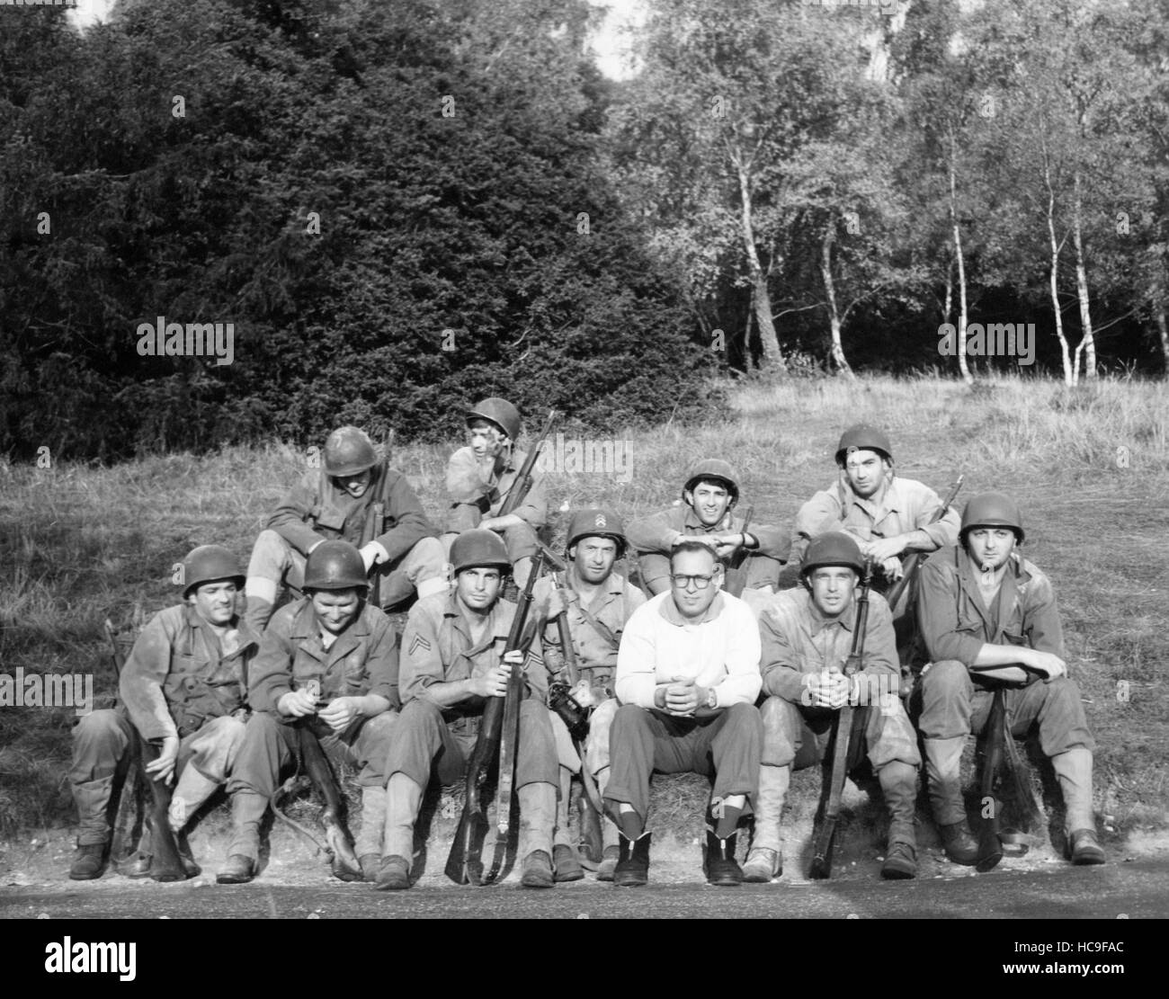THE VICTORS, George Hamilton, Eli Wallach, producer/director Carl ...