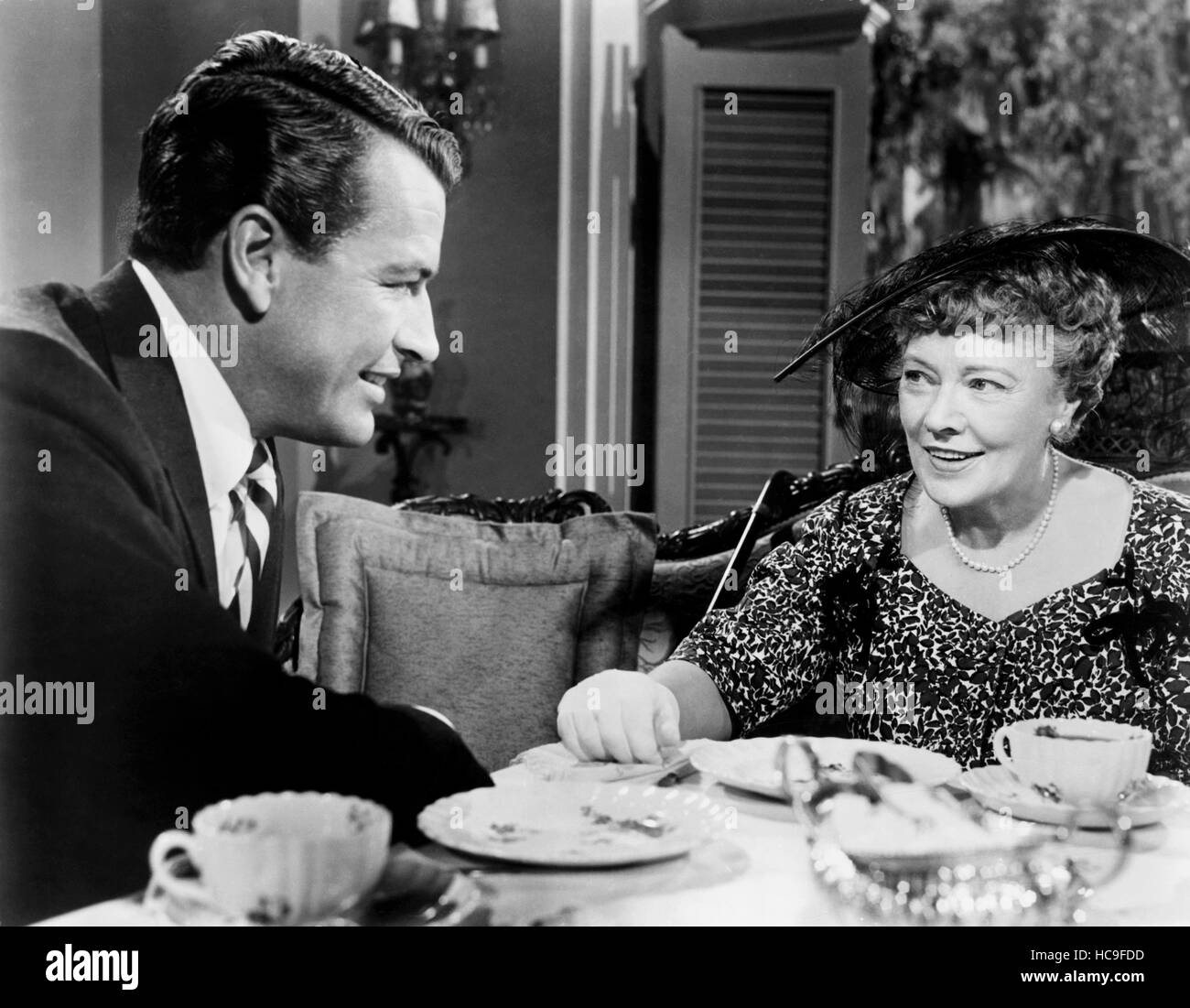THE VIEW FROM POMPEY'S HEAD, from left, Richard Egan, Marjorie Rambeau ...