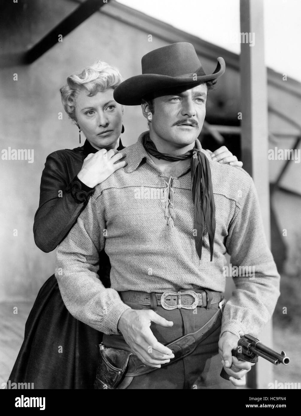 THE VIOLENT MEN, Barbara Stanwyck, Brian Keith, 1955 Stock Photo - Alamy