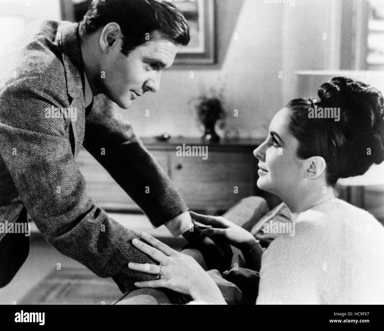 THE V.I.P.S, from left, Louis Jourdan, Elizabeth Taylor, 1963 Stock ...