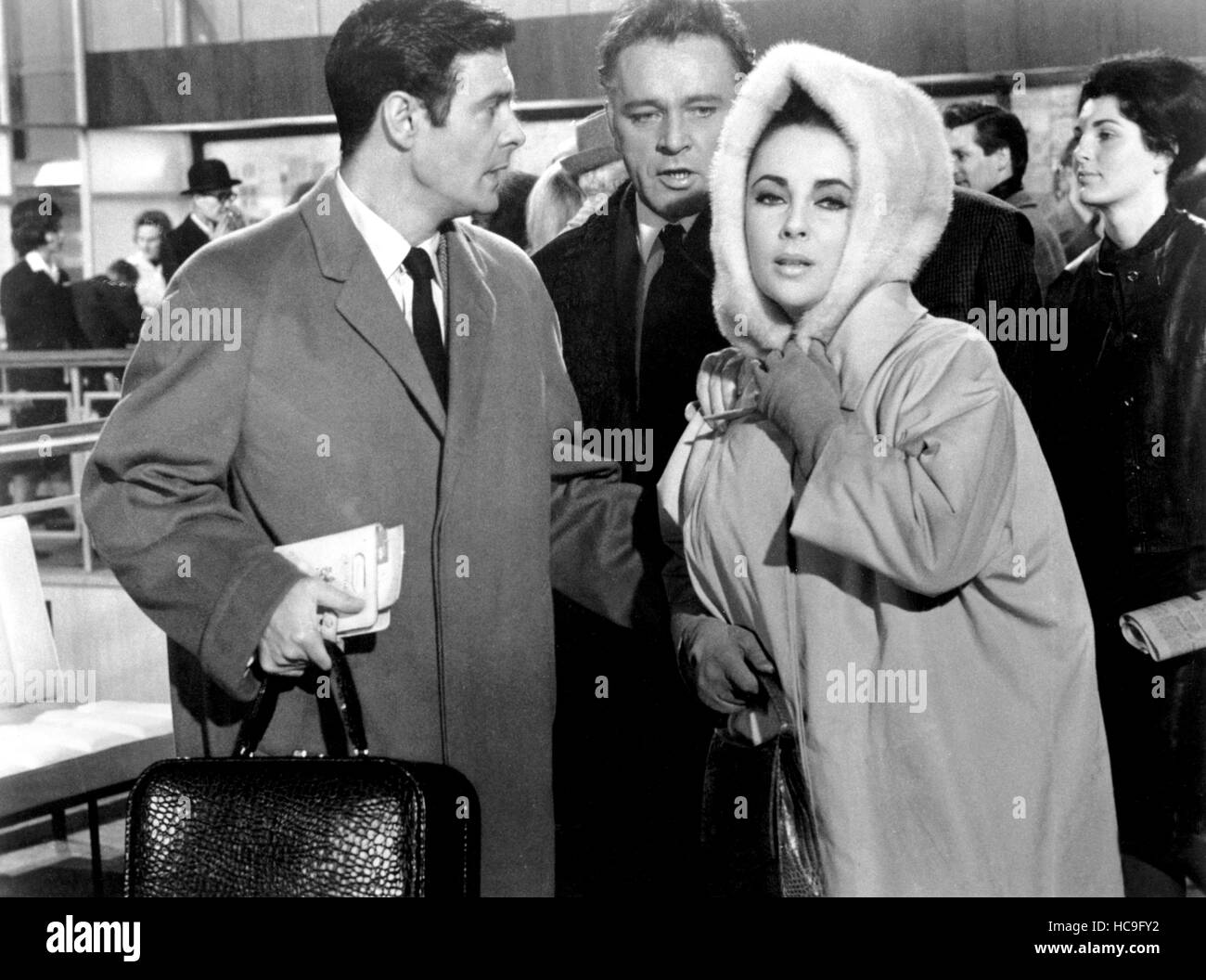 THE V.I.P.S, Louis Jourdan, Richard Burton, Elizabeth Taylor, 1963 ...