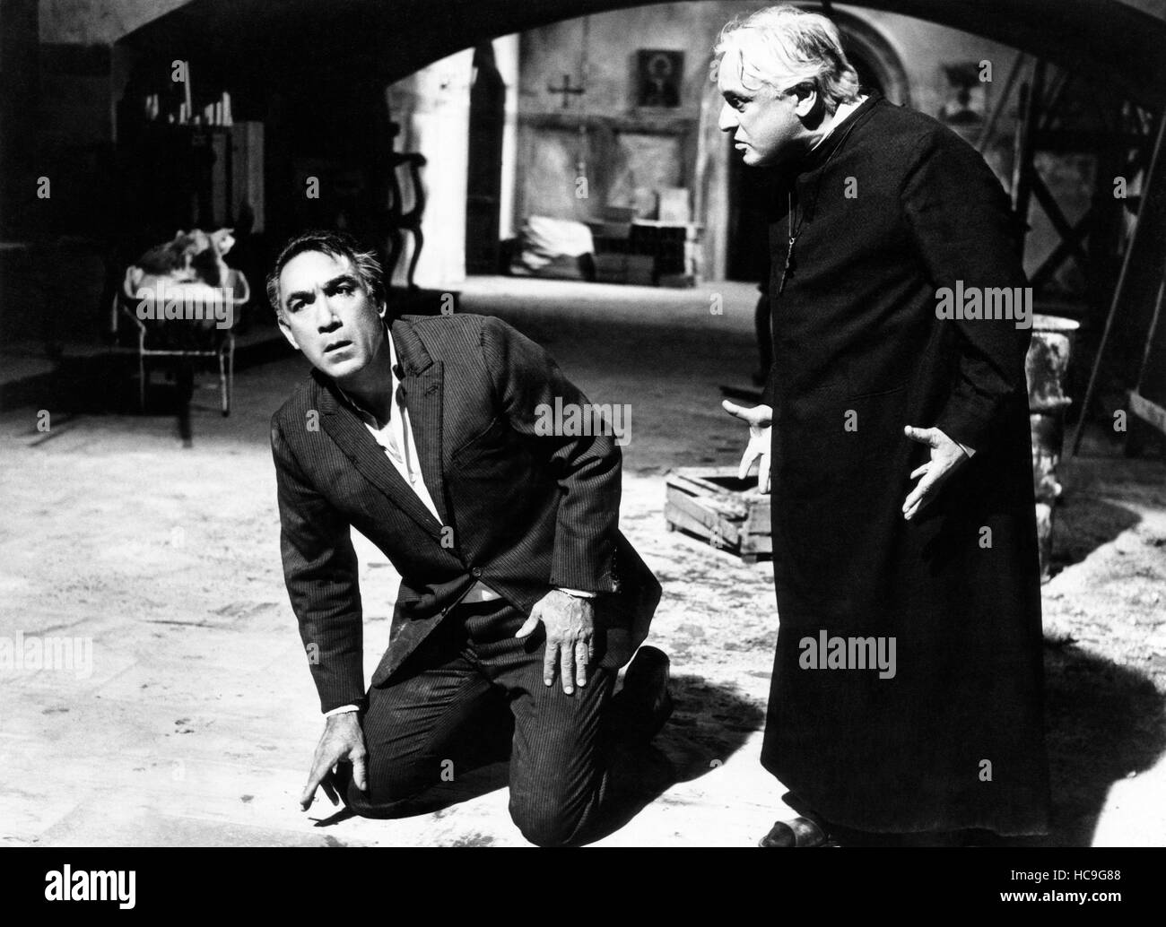 THE VISIT, Anthony Quinn, Leonard Steckel, 1964, TM & Copyright (c ...
