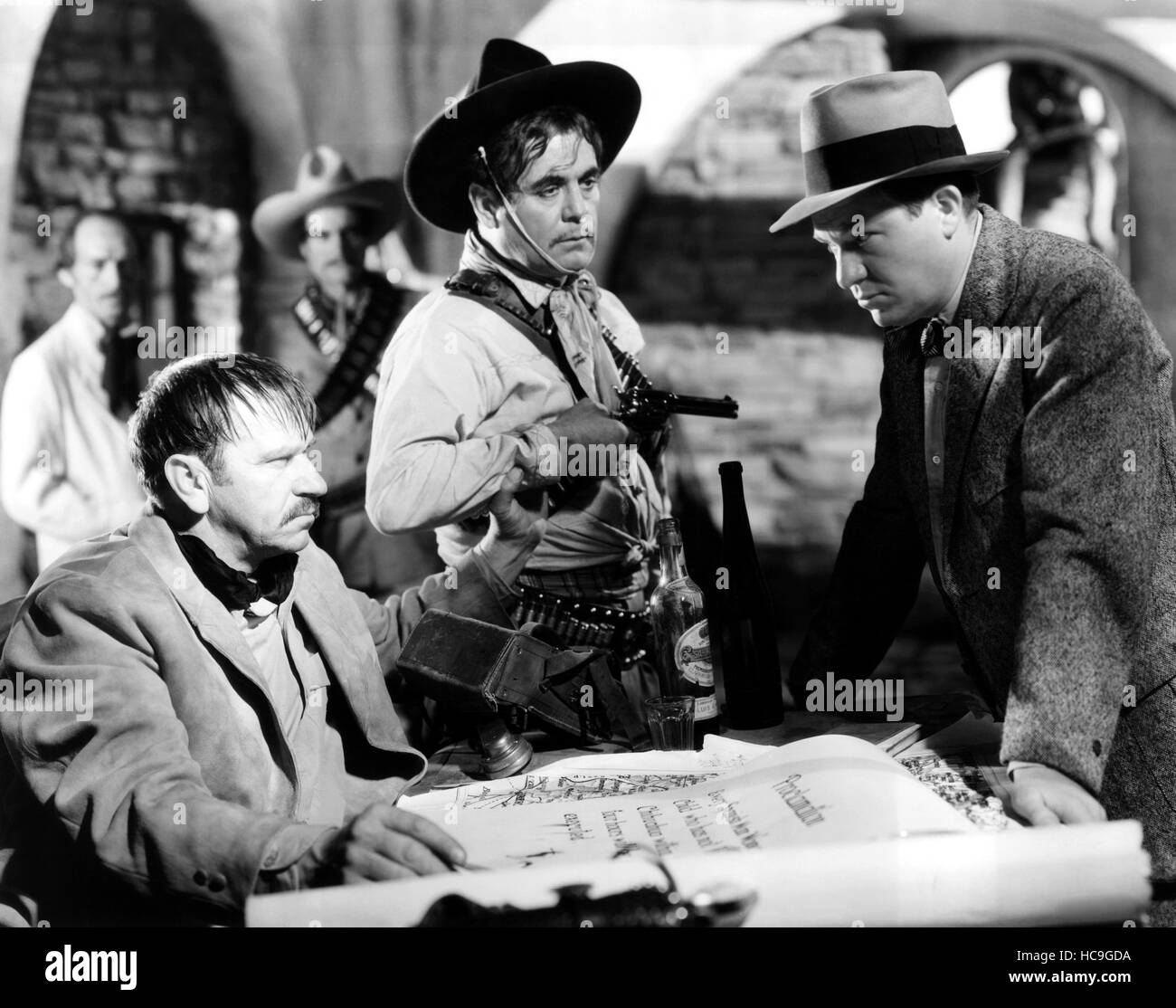 VIVA VILLA, from left, Wallace Beery, Leo Carrillo, Stuart Erwin, 1934 ...