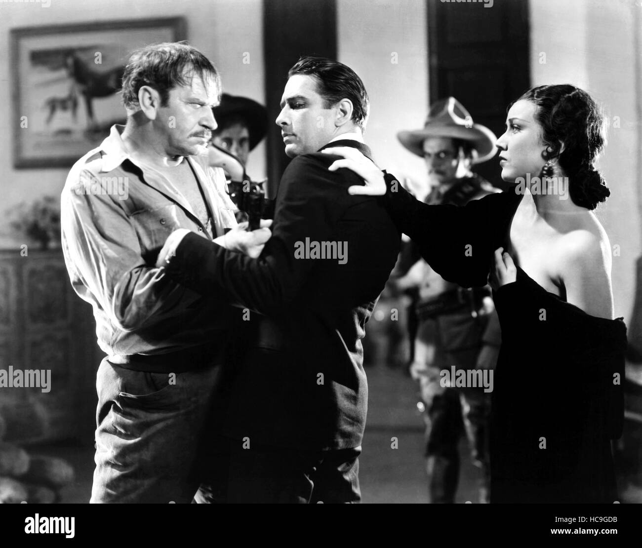 VIVA VILLA, from left, Wallace Beery, John Boles, Fay Wray, 1934 Stock ...