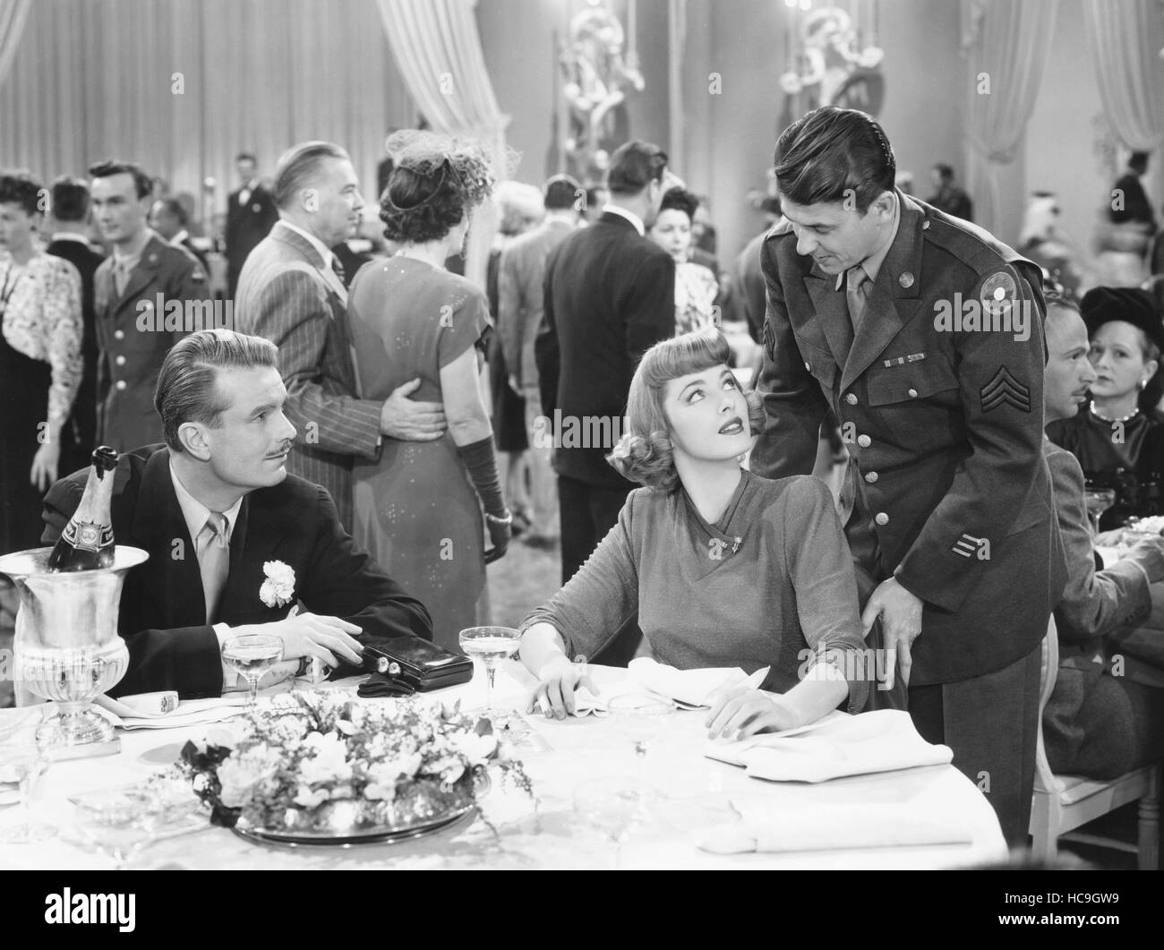 THE VOICE OF THE TURTLE, from left, Kent Smith, Eleanor Parker, Ronald ...