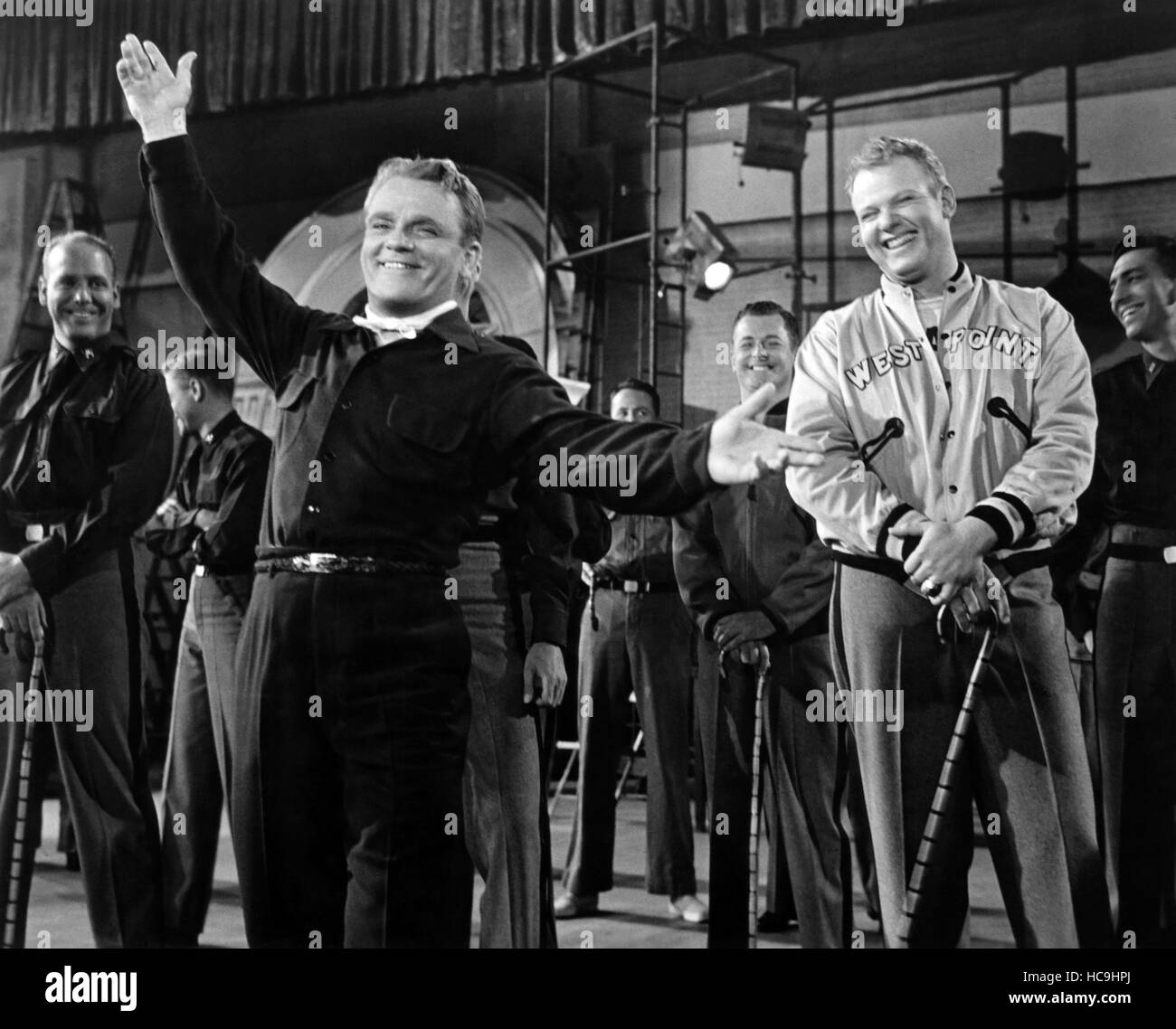 THE WEST POINT STORY, James Cagney (front), Alan Hale Jr. (right), 1950 ...