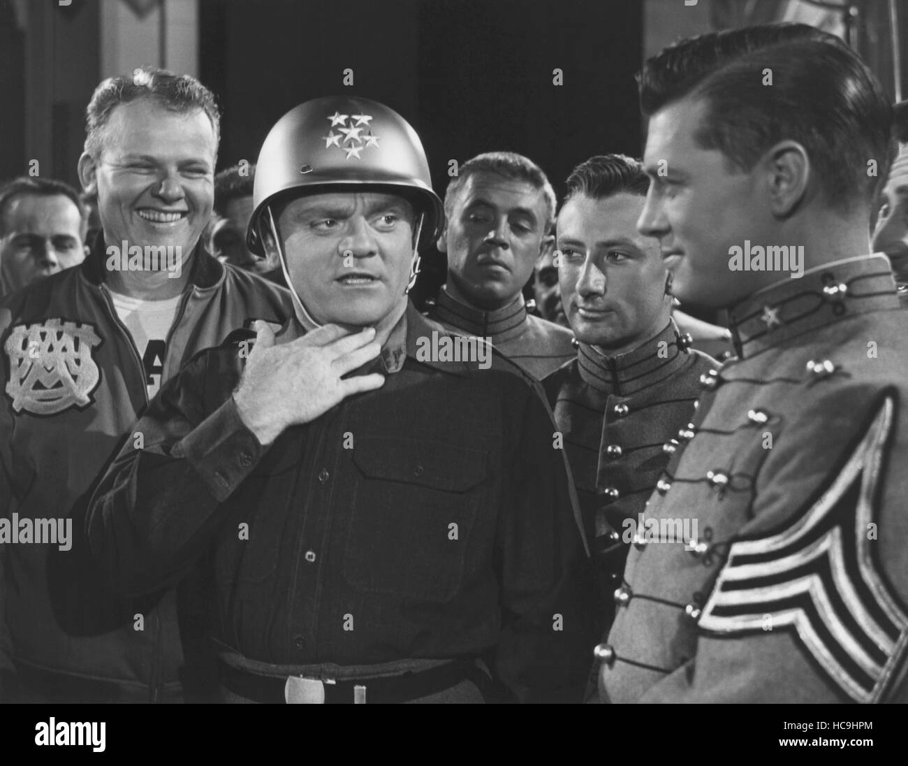 THE WEST POINT STORY, from left: Alan Hale Jr., James Cagney, Bob ...