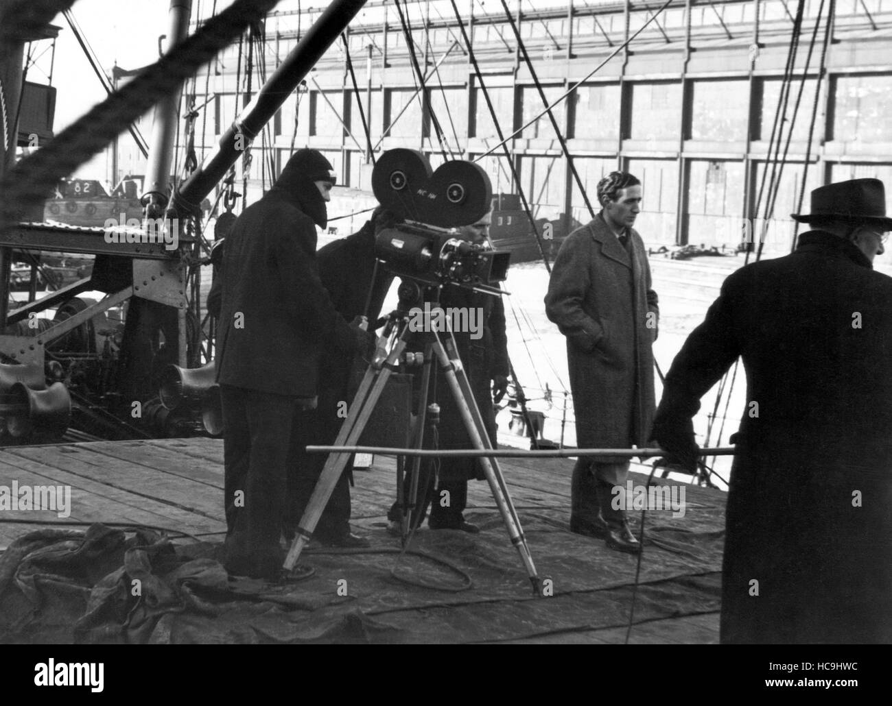 WE SAIL AT MIDNIGHT, on set, 1943 Stock Photo - Alamy