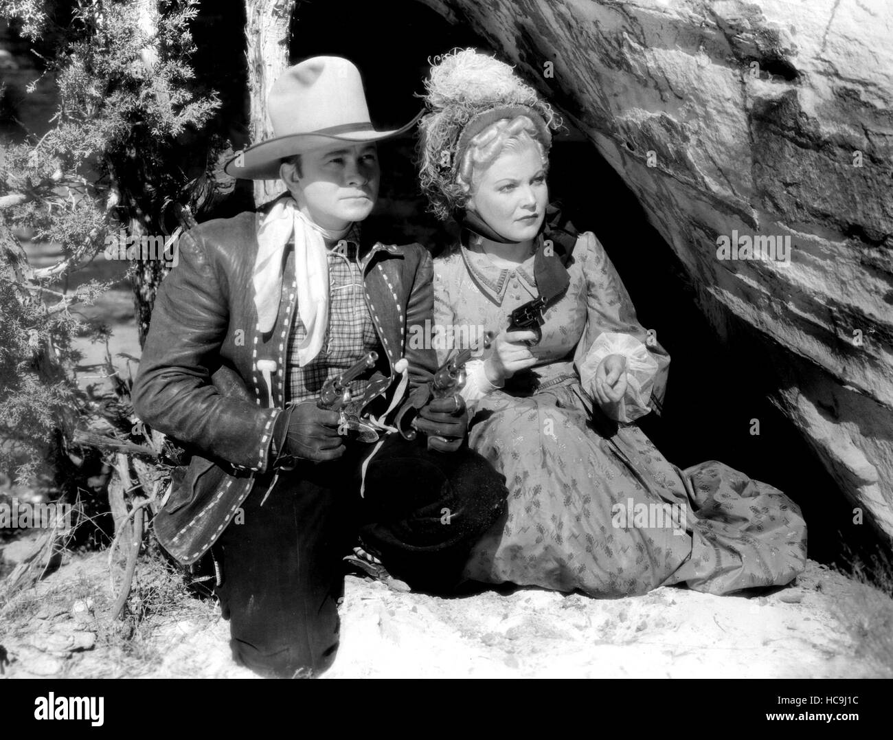 WESTBOUND STAGE, Tex Ritter, Muriel Evans, 1939 Stock Photo - Alamy