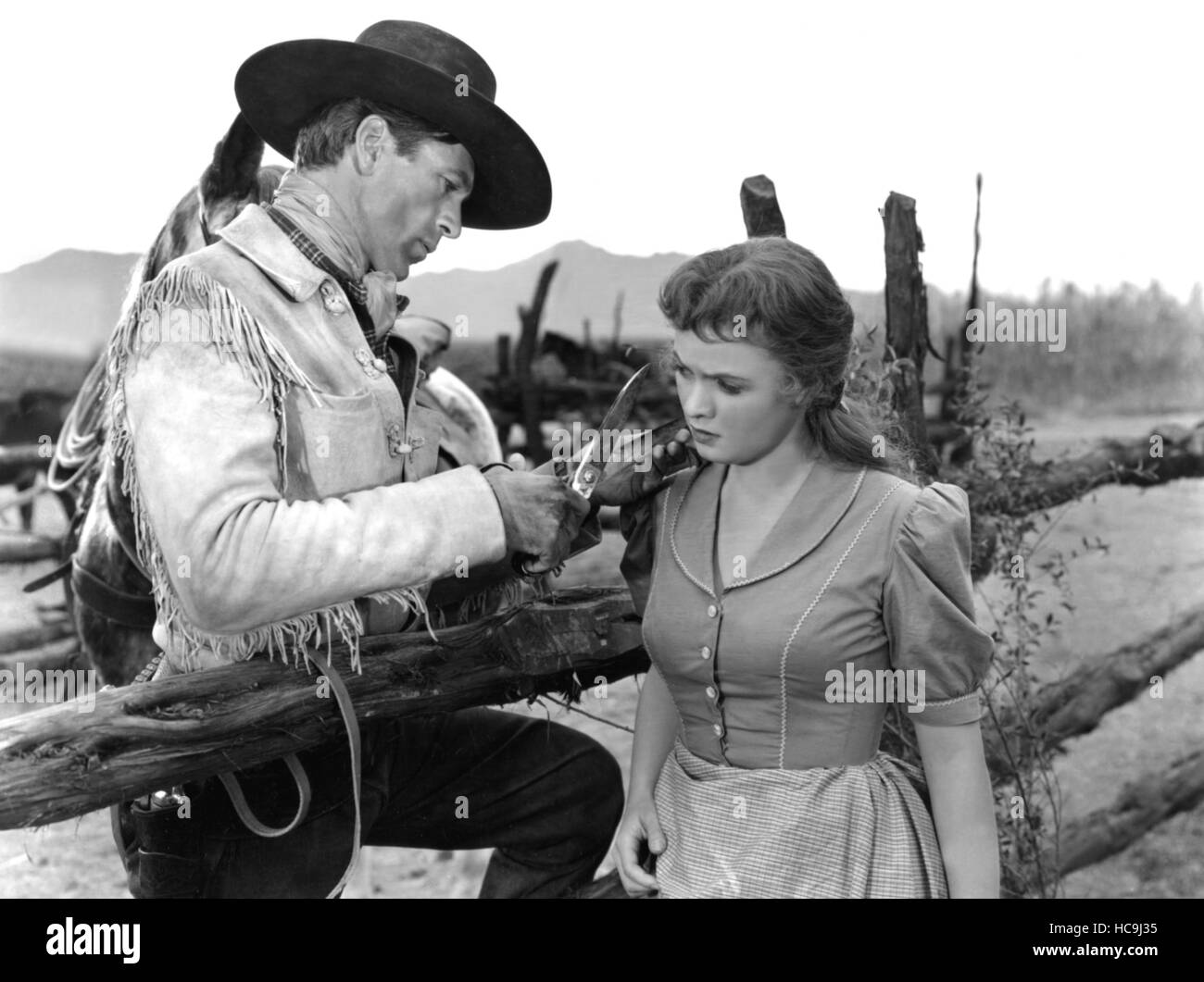 THE WESTERNER, Gary Cooper, Doris Davenport, 1940 Stock Photo - Alamy