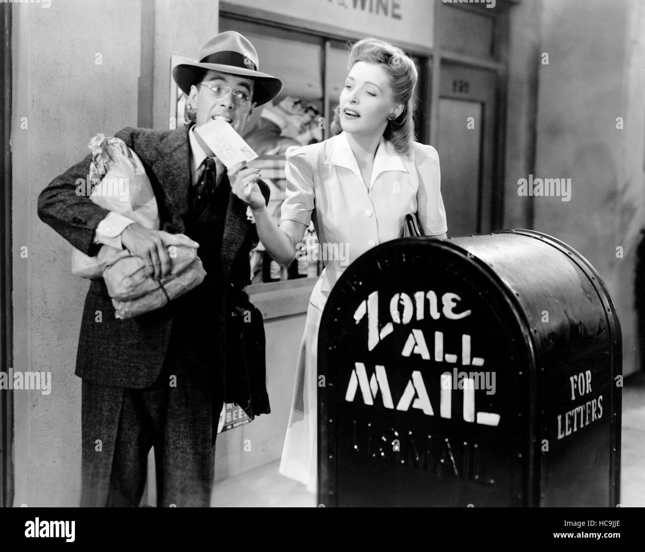WHAT A MAN!, from left, Johnny Downs, Wanda McKay, 1944 Stock Photo - Alamy