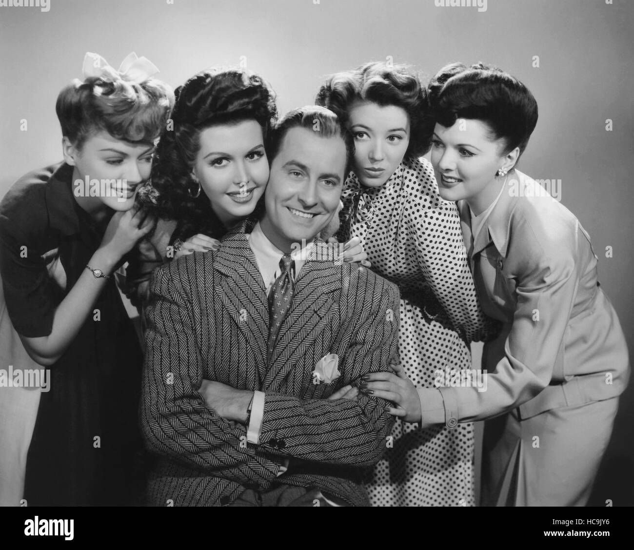 WHAT'S BUZZIN', COUSIN?, from left: Leslie Brooks, Ann MIller, John ...