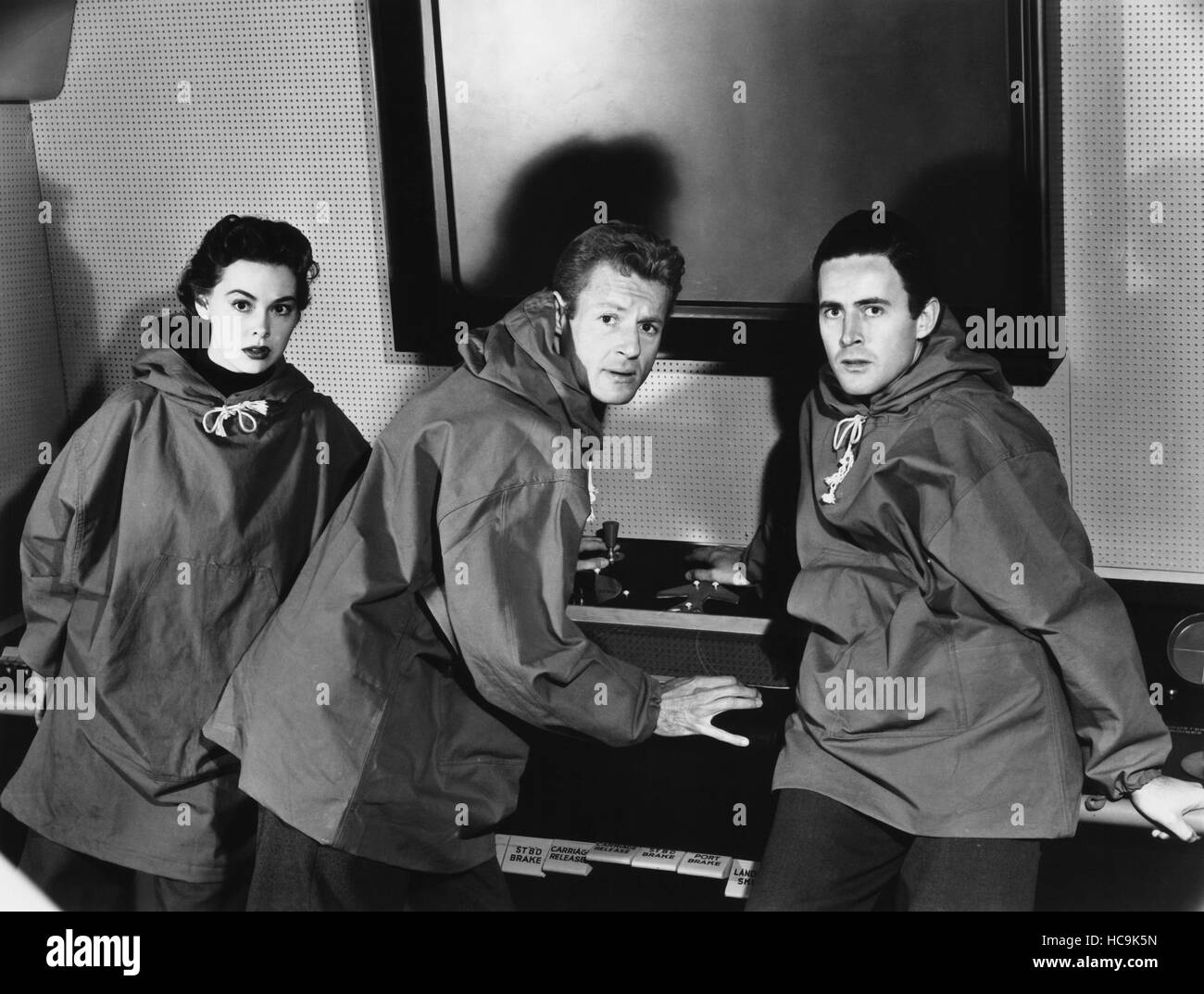 WHEN WORLDS COLLIDE, from left, Barbara Rush, Richard Derr, Peter ...