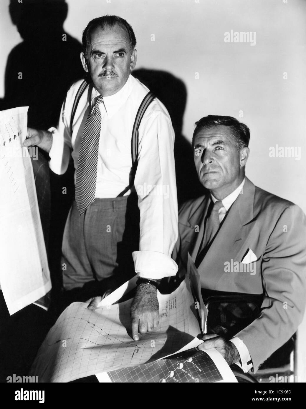 WHEN WORLDS COLLIDE, from left: Larry Keating, John Hoyt, 1951 Stock ...