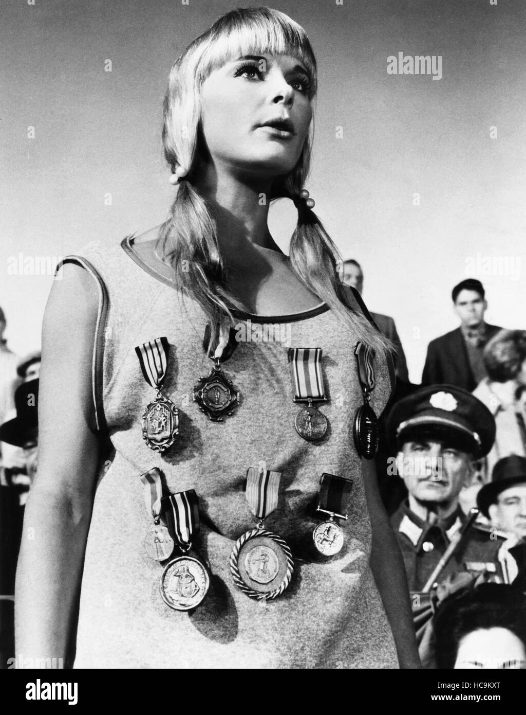 THE WICKED DREAMS OF PAULA SCHULTZ, from left: Elke Sommer, Fritz Feld ...