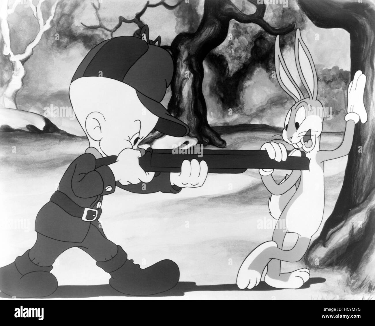 A WILD HARE, from left: Elmer Fudd, Bugs Bunny, 1940 Stock Photo - Alamy
