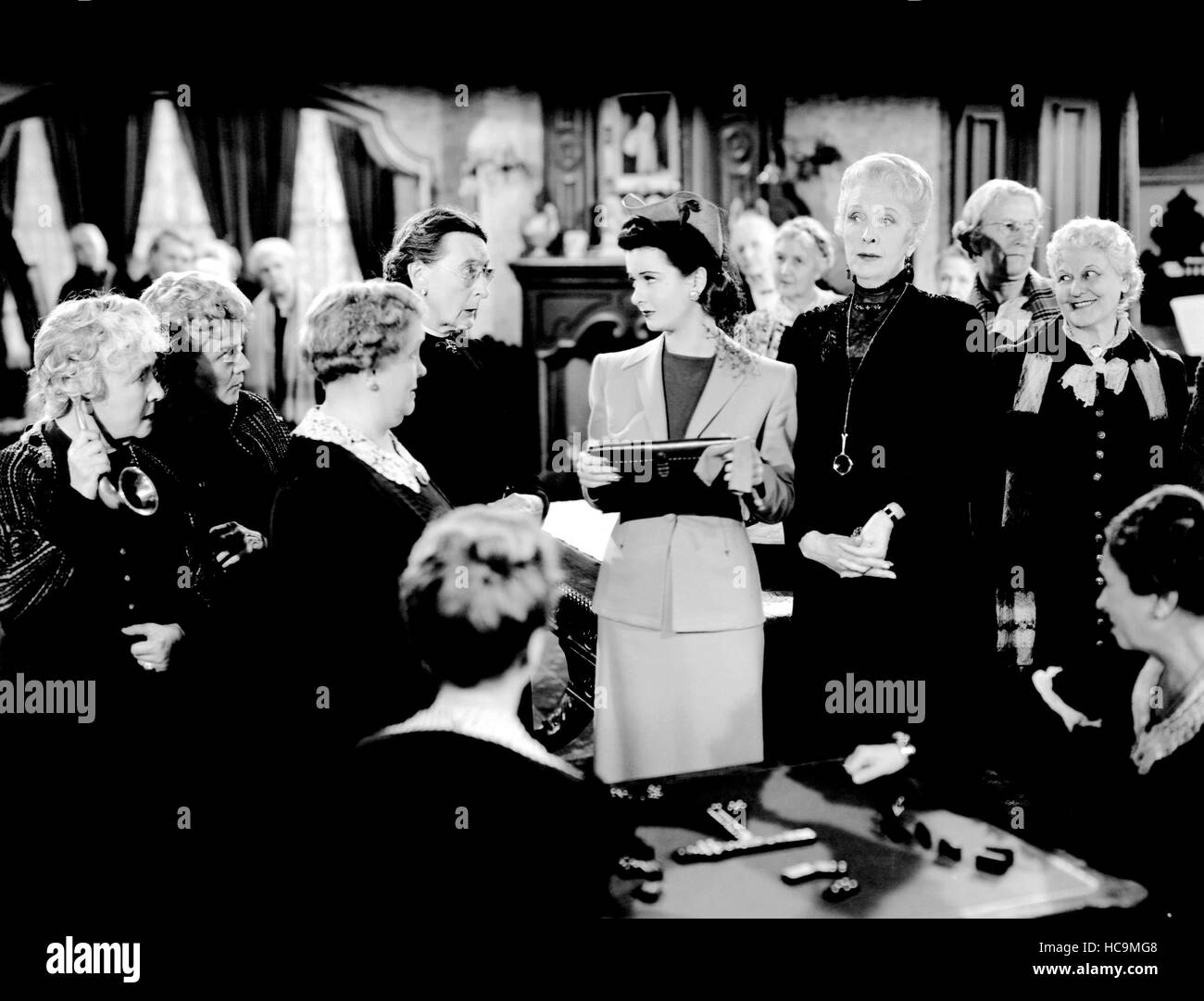 THE WIFE TAKES A FLYER, Joan Bennett, (center), Cecil Cunningham ...