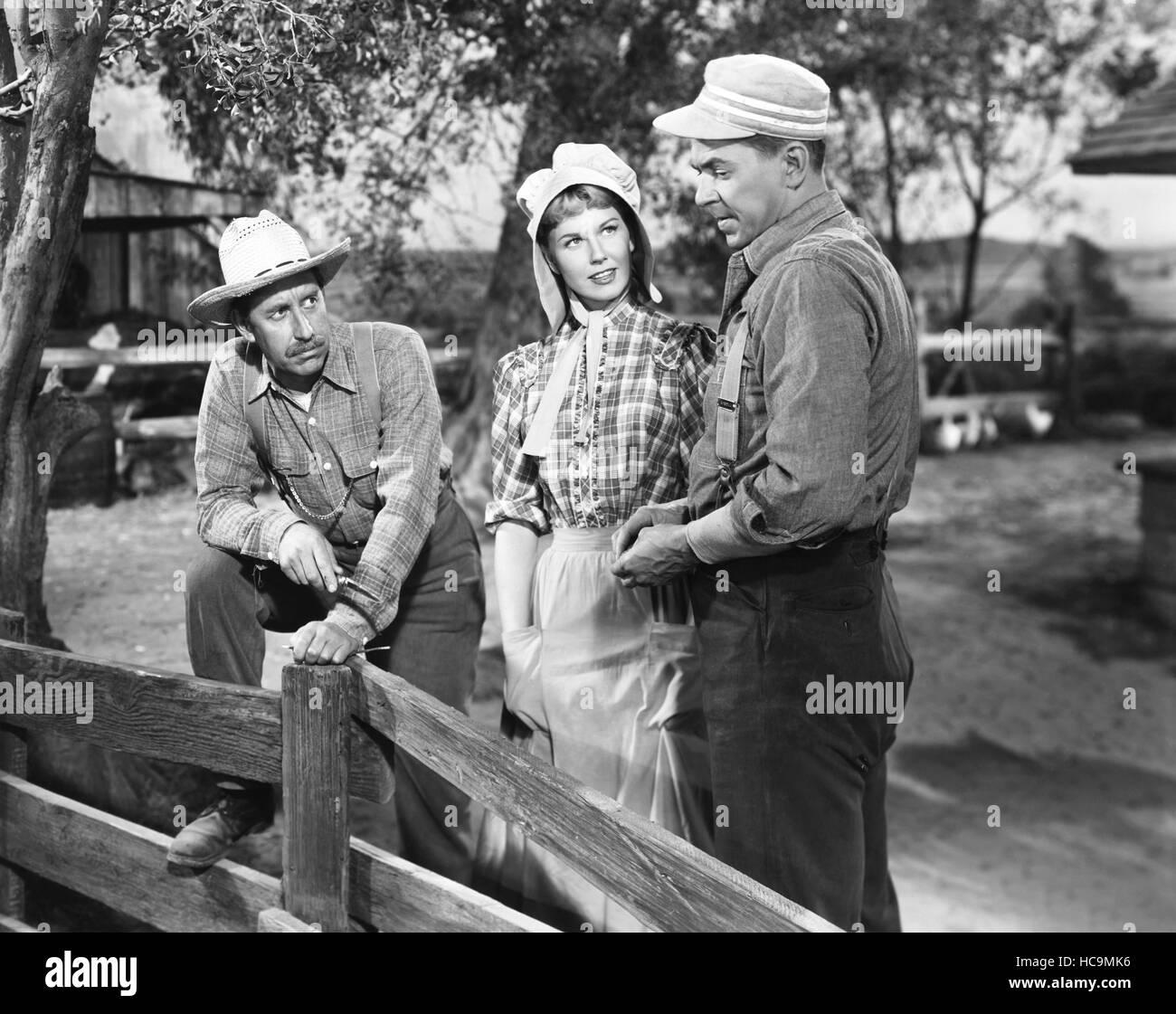 THE WINNING TEAM, from left, Frank Ferguson, Doris Day, Ronald Reagan ...