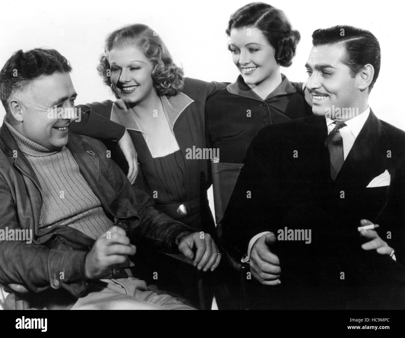 WIFE VS. SECRETARY, director Clarence Brown, Jean Harlow, Myrna Loy ...