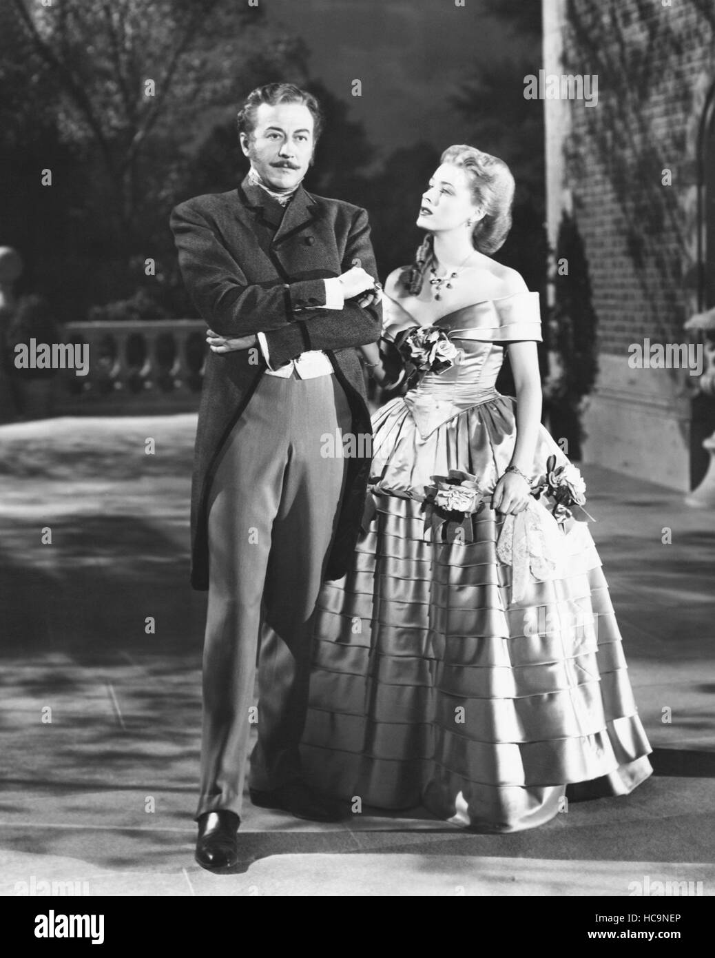 THE WOMAN IN WHITE, from left, John Emery, Eleanor Parker, 1948 Stock ...