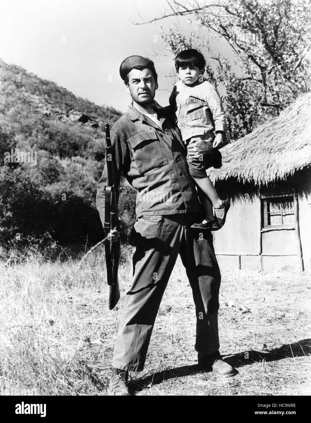 THE YOUNG AND THE BRAVE, from left: Rory Calhoun, Manuel Padilla Jr ...