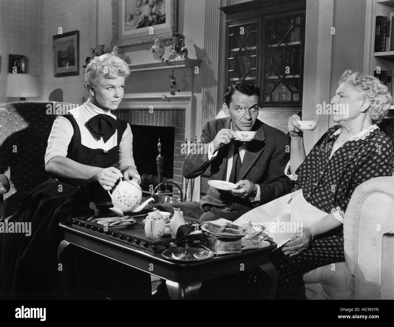 YOUNG AT HEART, from left, Doris Day, Frank Sinatra, Ethel Barrymore ...