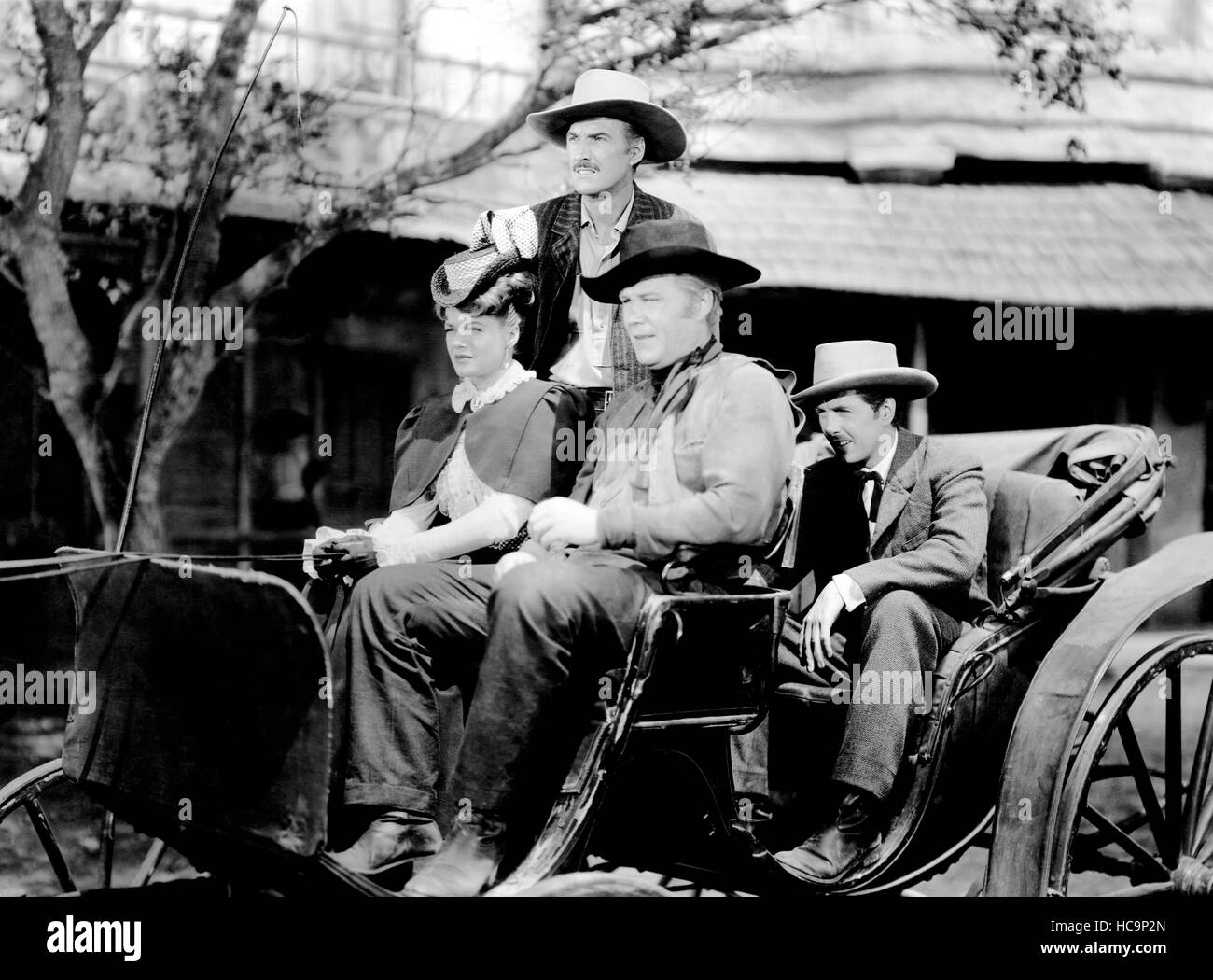 THE YOUNGER BROTHERS, from left, Janis Paige, Tom Tyler, (standing ...