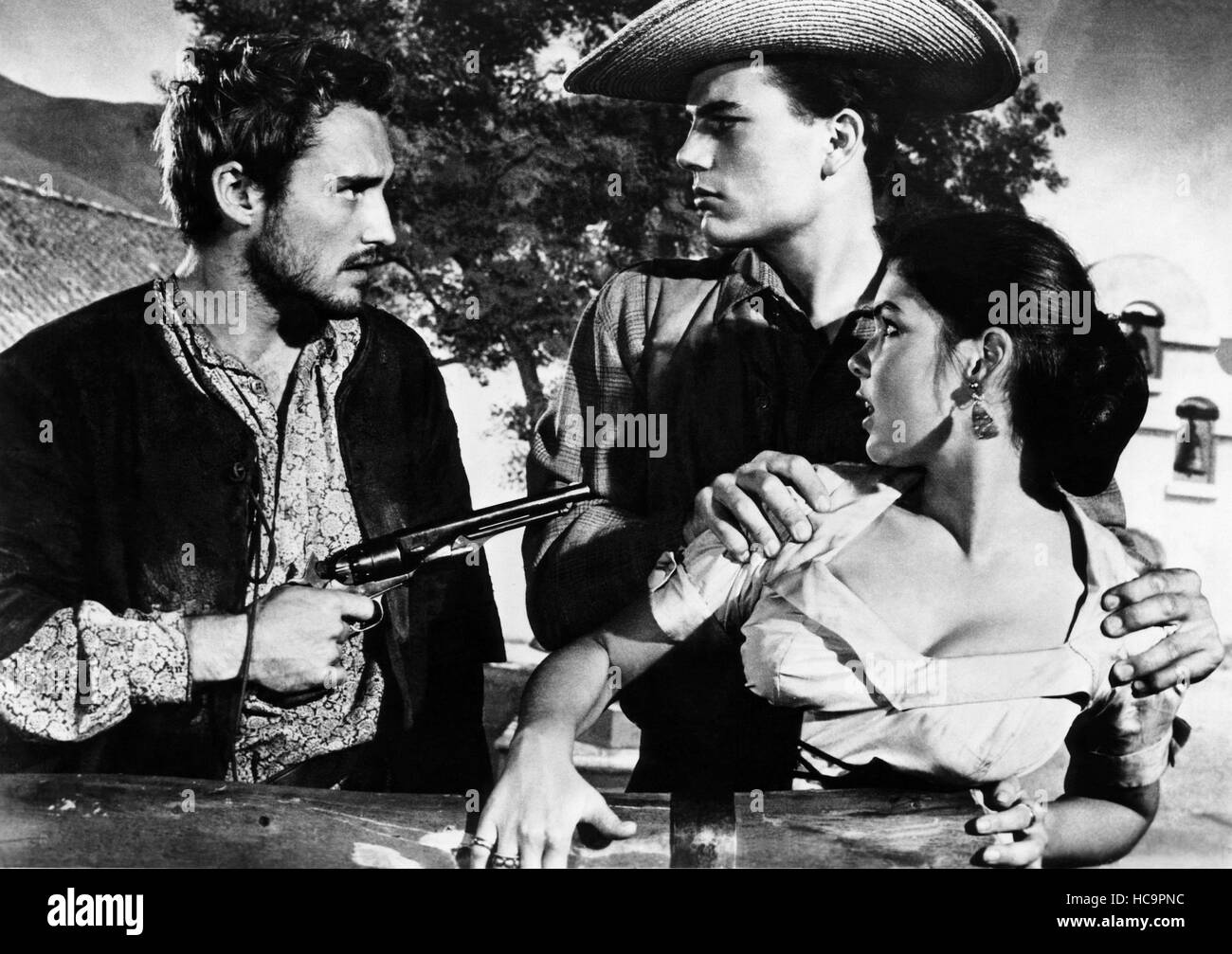 THE YOUNG LAND, Dennis Hopper, Patrick Wayne, Yvonne Craig, 1959 Stock ...