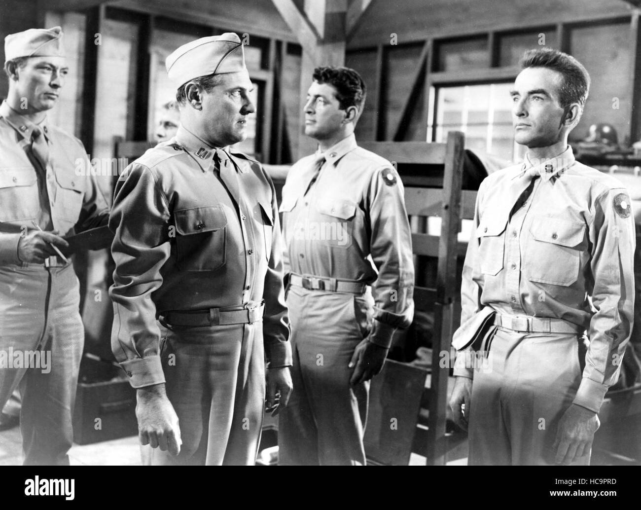 THE YOUNG LIONS, Lee Van Cleef, Parley Baer, Dean Martin, Montgomery ...