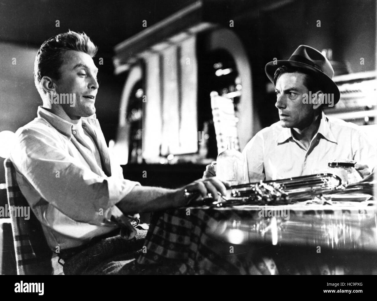 YOUNG MAN WITH A HORN, Kirk Douglas, Hoagy Carmichael, 1950 Stock Photo ...