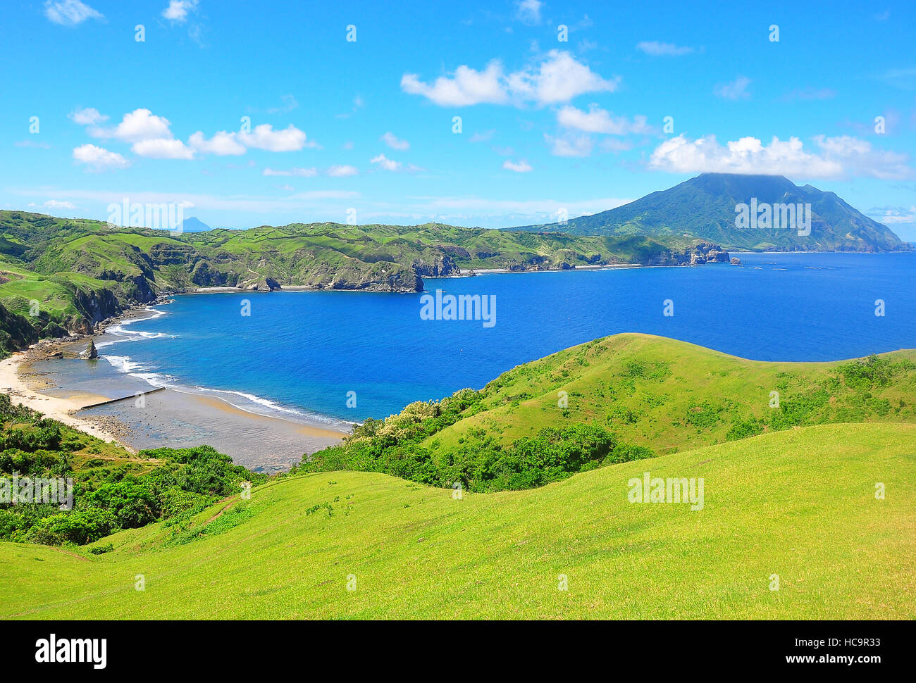 Overlooking Diura Beach in Batanes, Philippines Stock Photo - Alamy