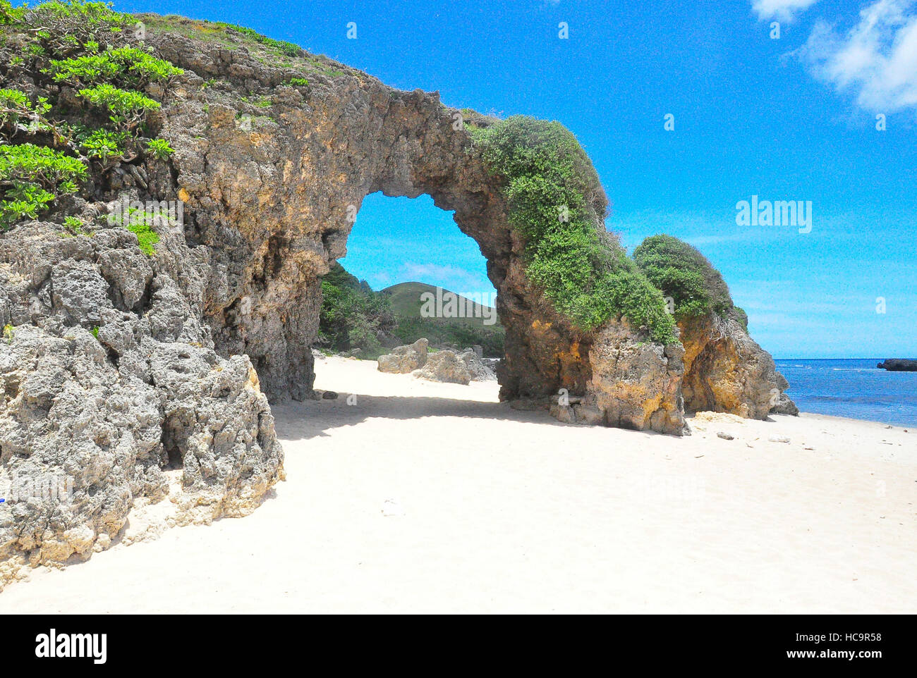 Rock formation in a beach in Batanes, Philippines Stock Photo - Alamy