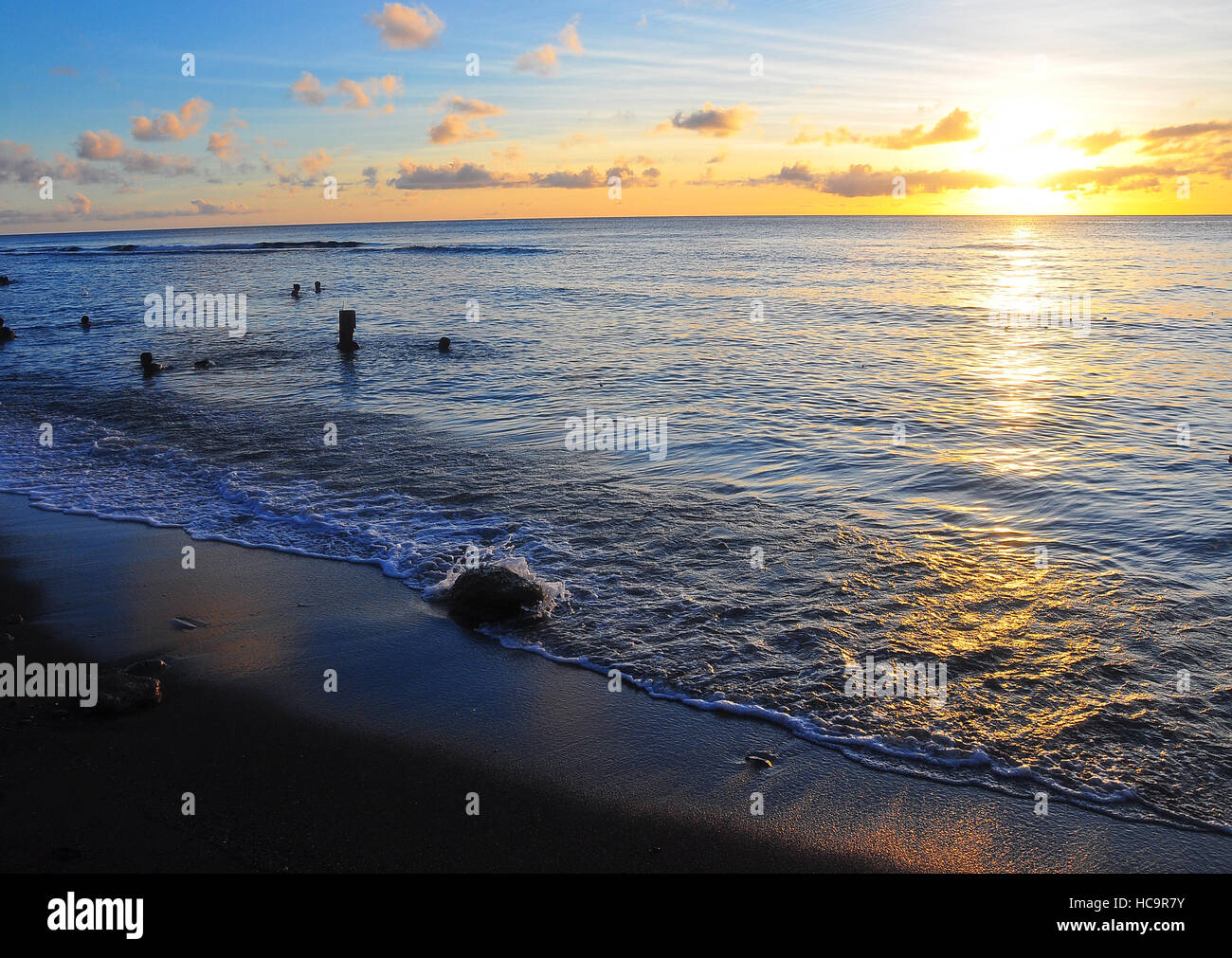 Sunset on a beach in Batanes, Philippines Stock Photo - Alamy