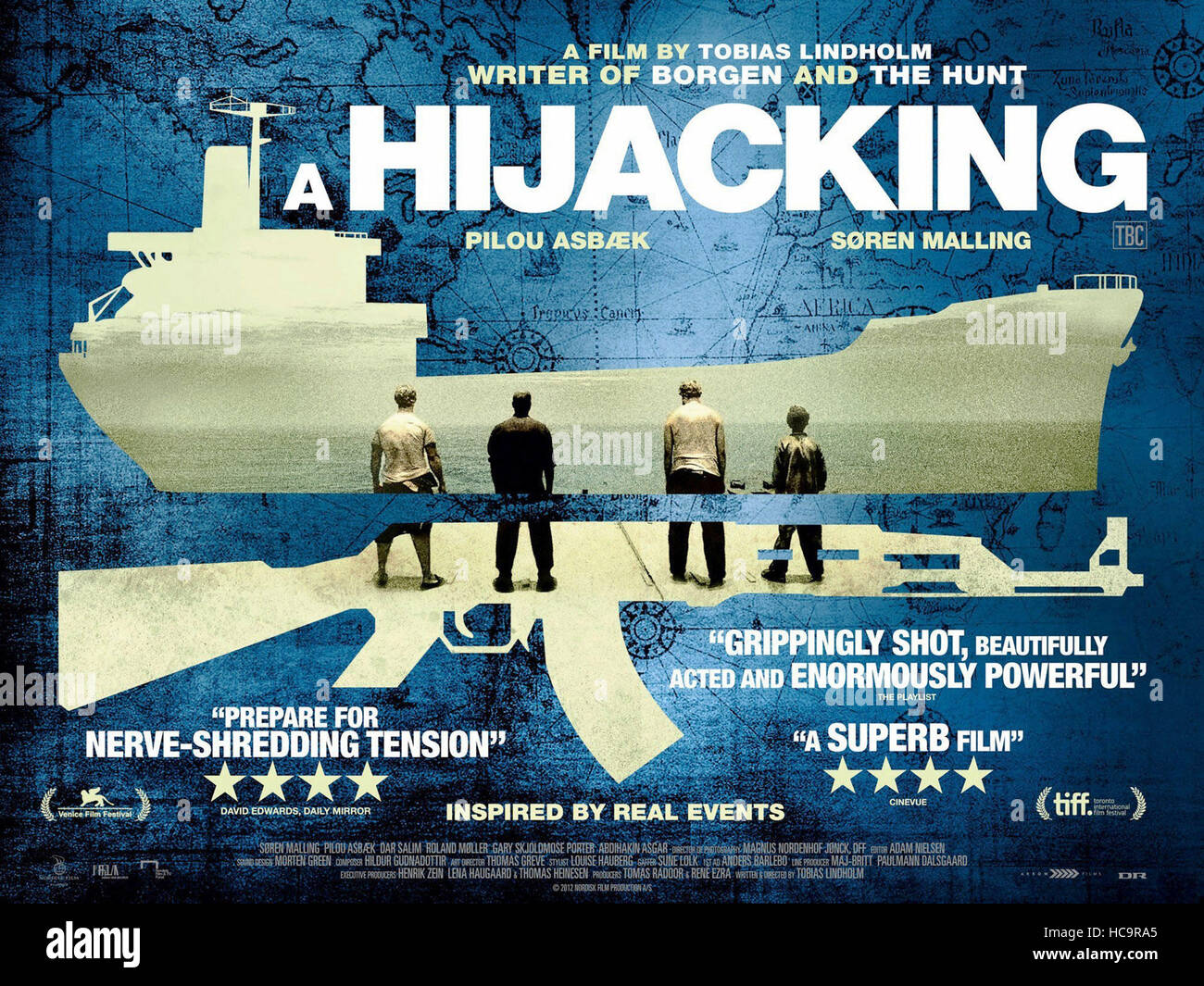 A HIJACKING, (aka KAPRINGEN), British poster art, 2012. ©Magnolia ...