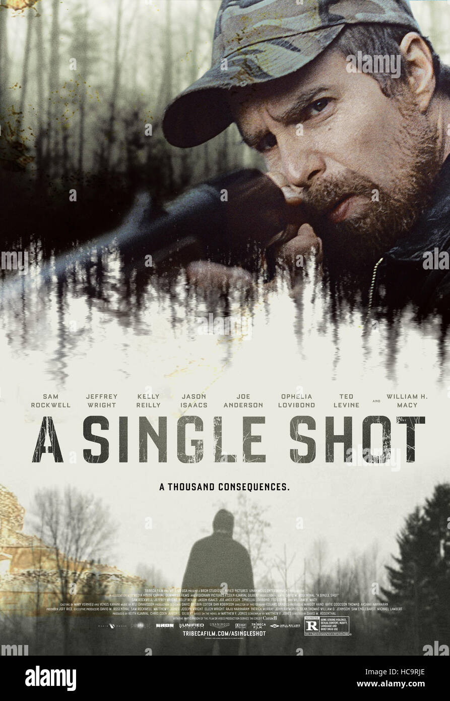 A SINGLE SHOT, US poster art, Sam Rockwell, 2013. ©Tribeca Film ...