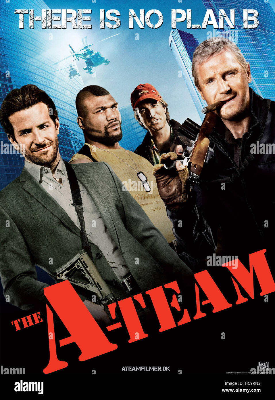 THE A-TEAM, Danish poster art, from left: Bradley Cooper, Quinton ...