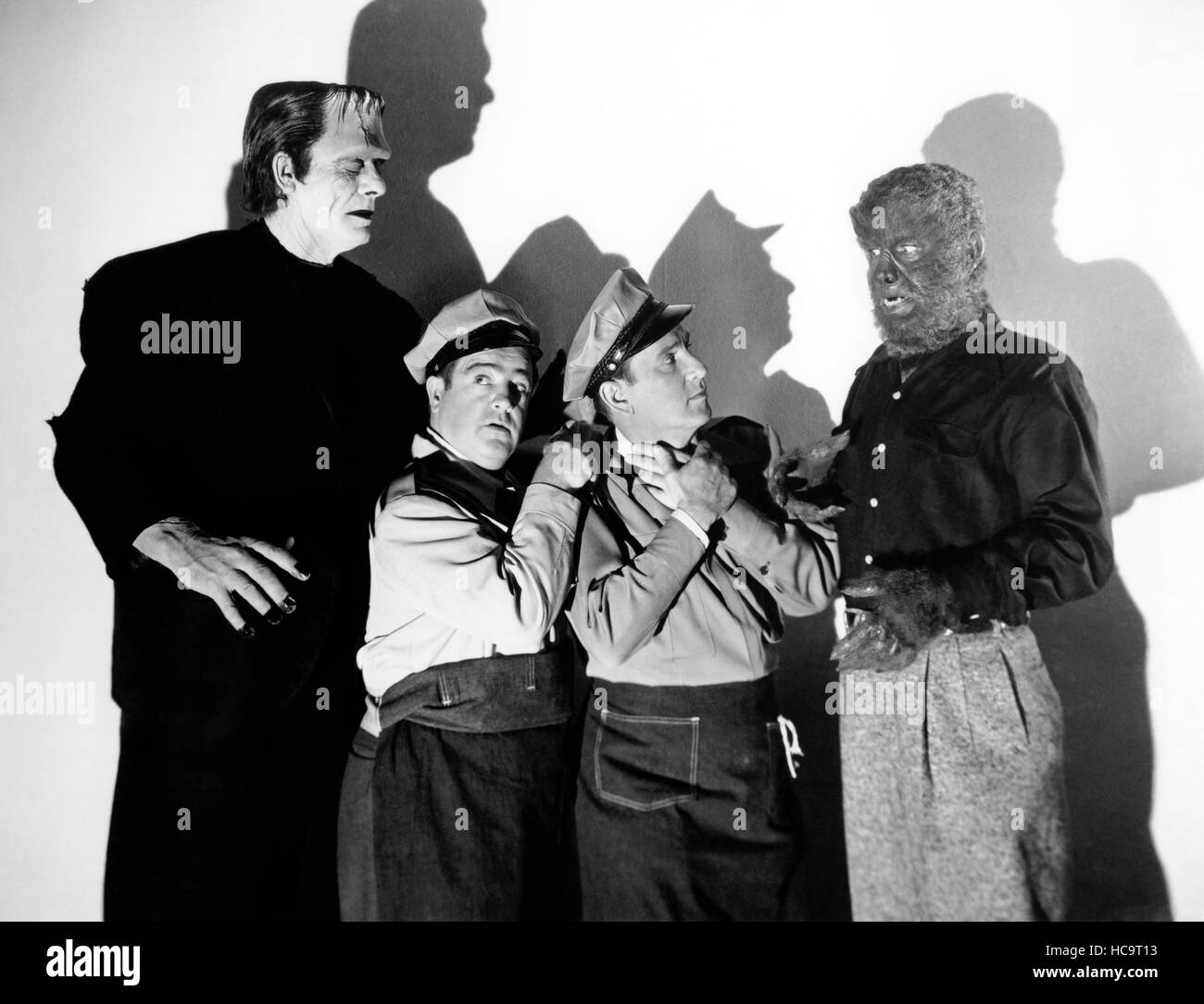 ABBOTT AND COSTELLO MEET FRANKENSTEIN, from left: Glenn Strange, Lou ...