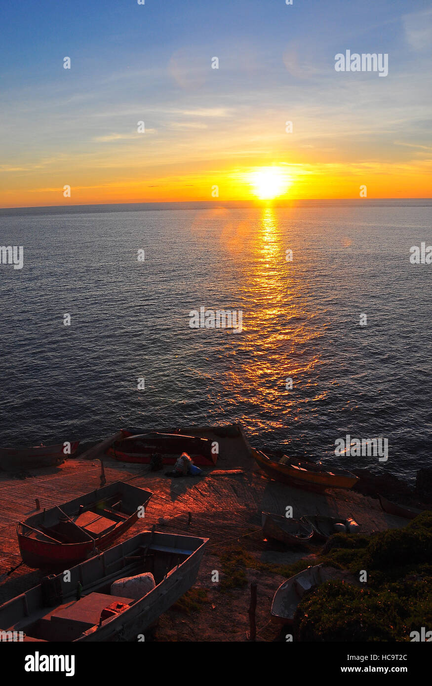 Sunset on a beach in Batanes, Philippines Stock Photo - Alamy