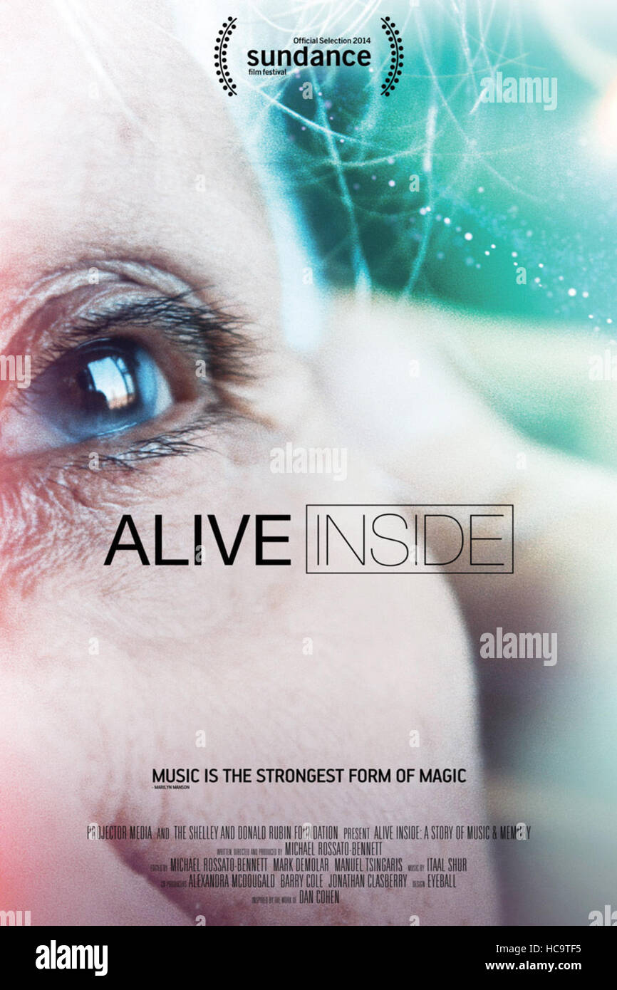 ALIVE INSIDE, festival poster art, 2014. ©Ximotion Media/courtesy ...