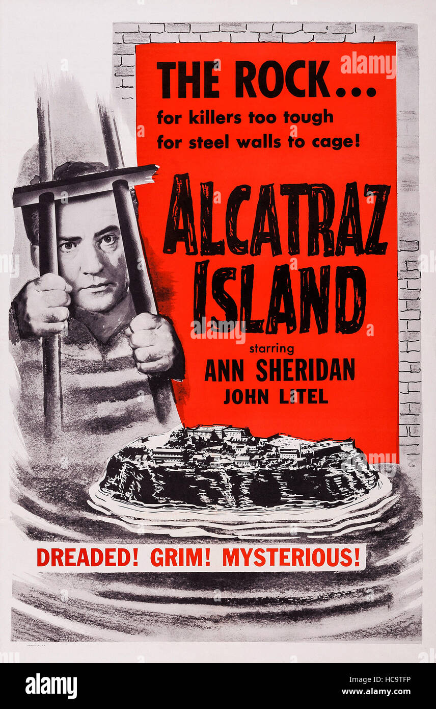 ALCATRAZ ISLAND, US poster art, John Litel, 1937 Stock Photo - Alamy