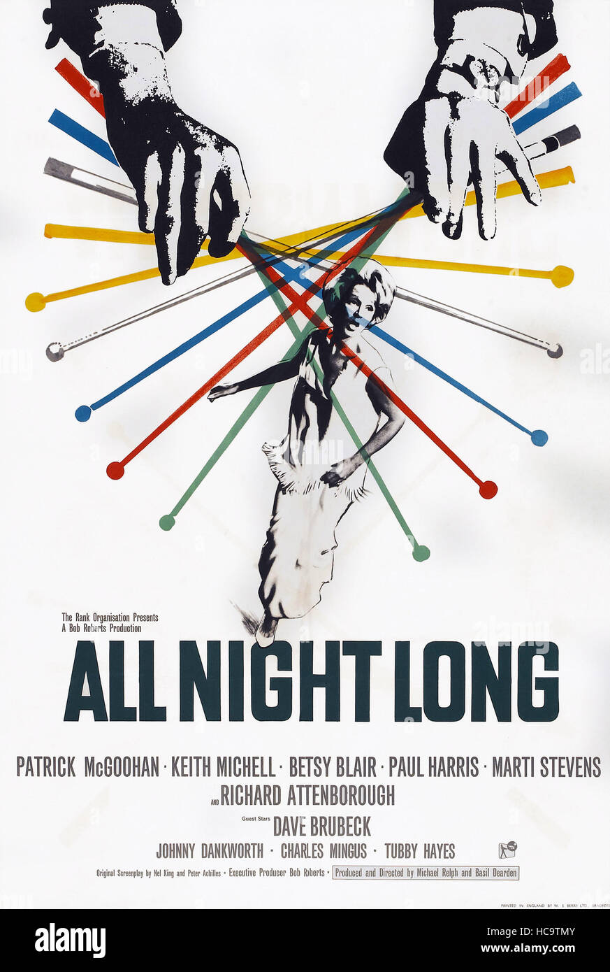 ALL NIGHT LONG, British poster art, Marti Stevens, 1962 Stock Photo - Alamy